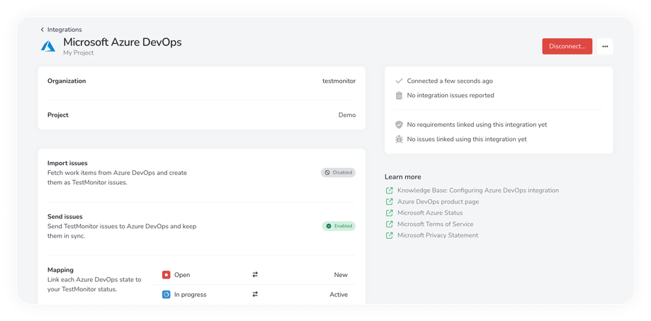 Integrations - Azure DevOps