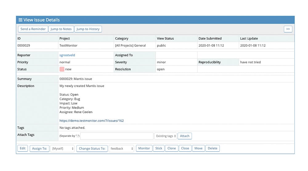 Integrations - Mantis