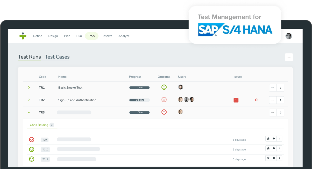 User Acceptance Test Management for Sap and S/4Hana