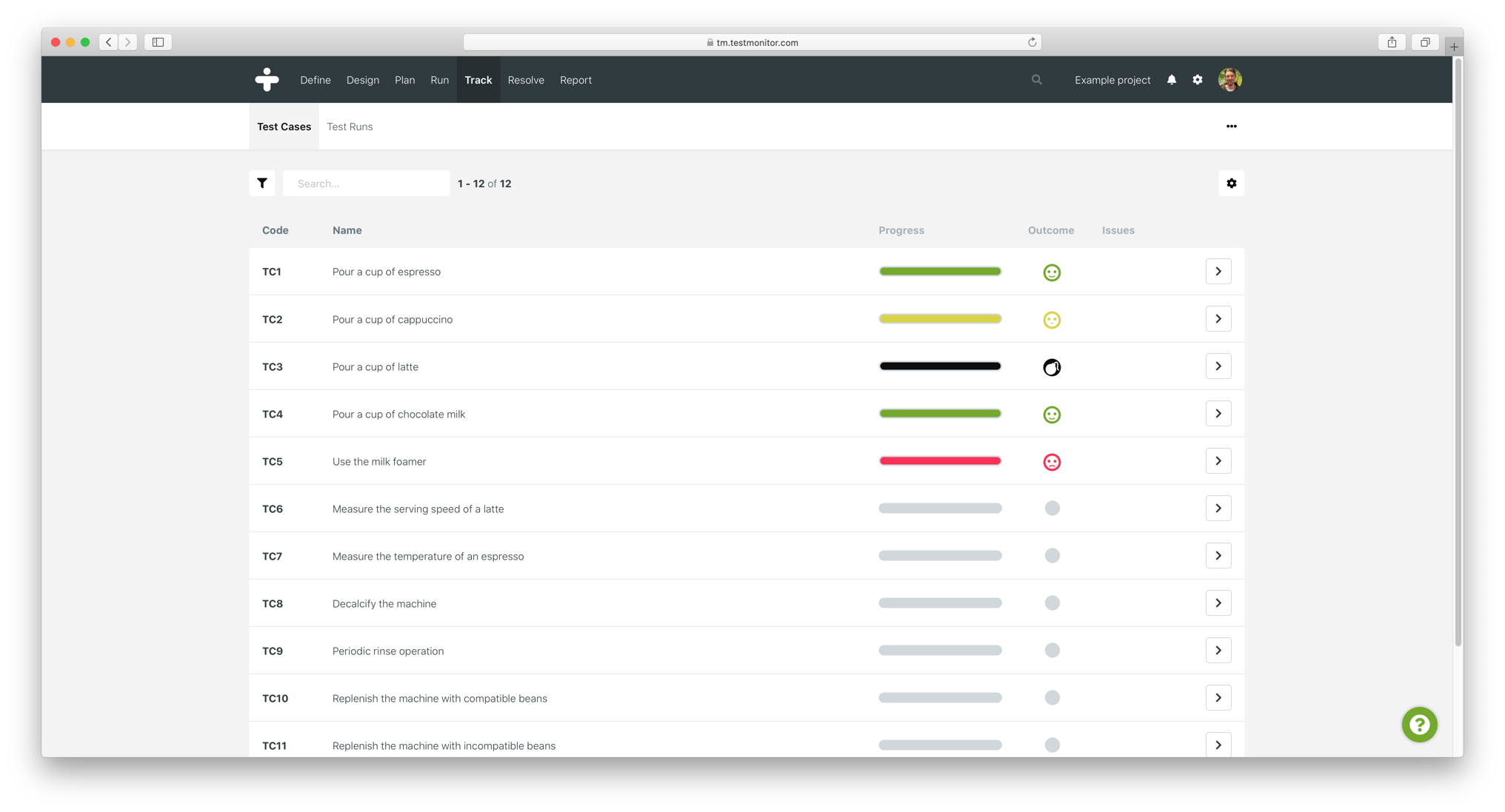 A New Take on Tracking Test Results